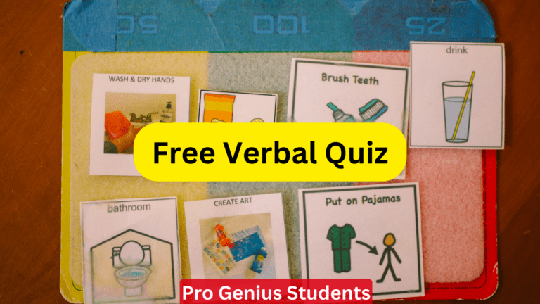 Free Verbal Test | PGS Academy